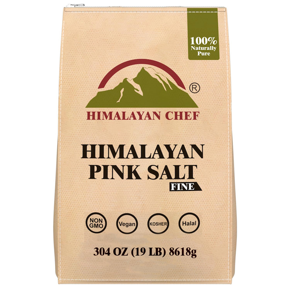 Himalayan Chef Pink Salt Fine - 19 lbs Bag – HIMALAYAN CHEF USA