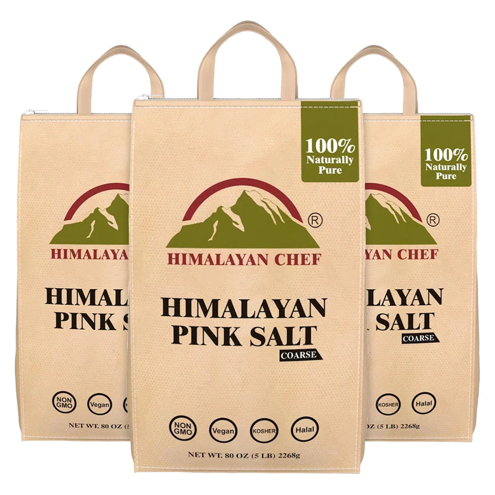 Himalayan Chef Pink Salt Coarse - 5 lbs Bag – HIMALAYAN CHEF USA